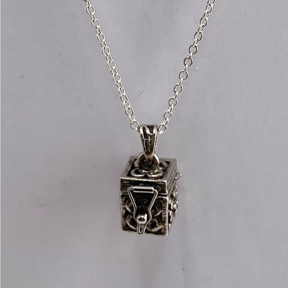 Jewelry | Sterling Silver Angel Prayer Box Pendant And Chain | Poshmark